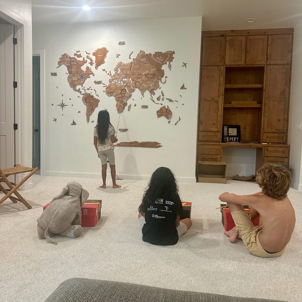 US Push Pin Map, Family Travel Map, States Visited Map, Adventures ...