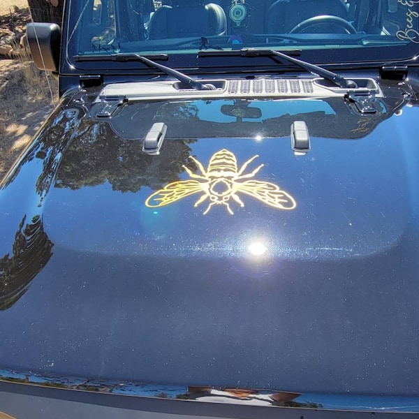 Honey Bee Decal, Car Decals, Wasp Stickers, Laptop Decal, Beekeeper ...