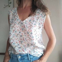 Kimono Blouse Sewing Pattern - Aurum Lily, Printable PDF, XS-6L Sizes ...