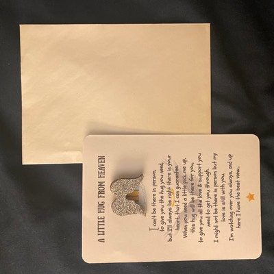 Pocket Hug From Heaven Pocket Token Bereavement Gift Keepsake Memorial ...