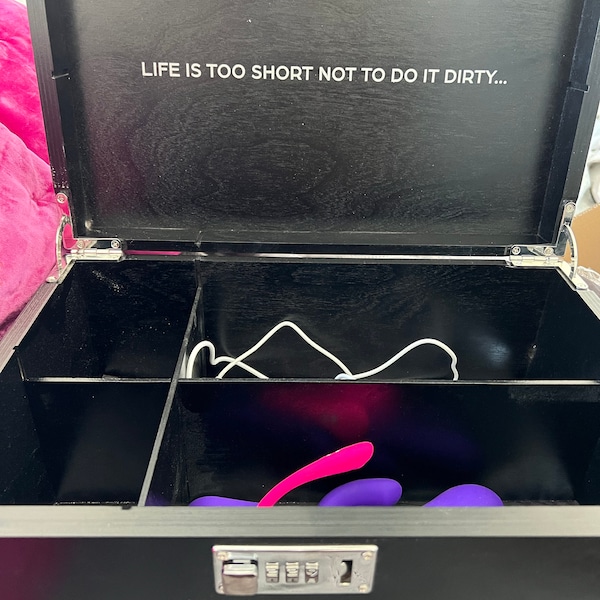Lockable Adult Toy Storage Box Large Size, Sexy Valentines Gift - Etsy