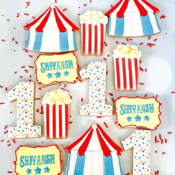 Circus & Carnival Digital Papers for Circus Themed Birthday Parties and ...