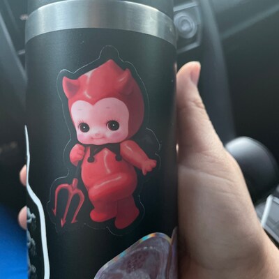 Kewpie Devil Baby Sticker Creepy Cute Goth Kewpie Art on Waterproof ...