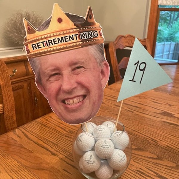 Personalized Face Retirement Banners, Retirement Wall Banner ...