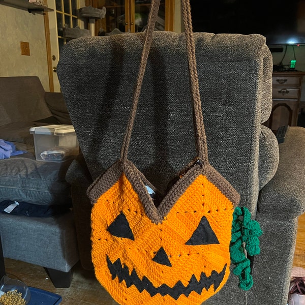 PATTERN- Jack-o-lantern Crochet Bag - Etsy