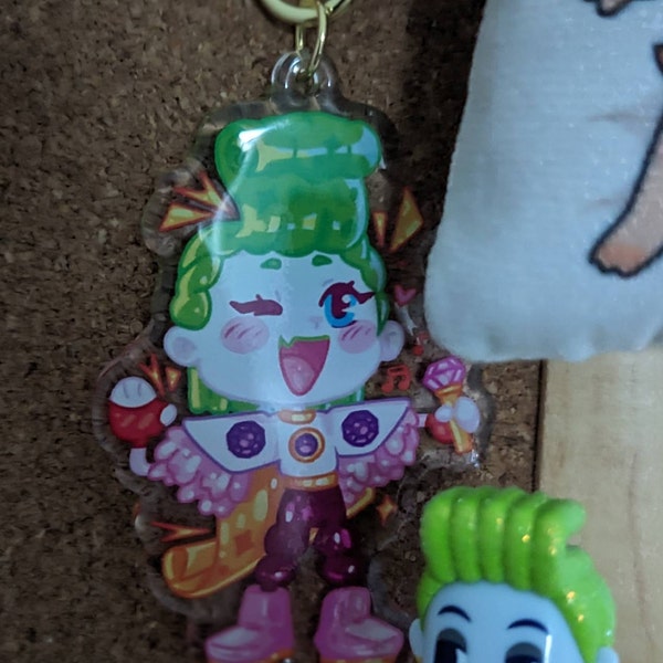 PRE ORDER 3 In. Velvet and Veener Keychains / TROLLS 3/ Double Sided ...