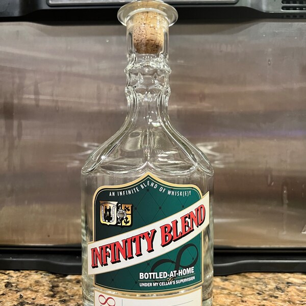 Infinity Bourbon Label Blend Whiskey Bottle Label Old Fitzgerald ...