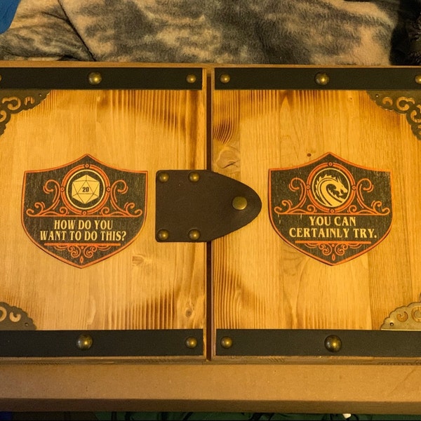 Customizable Handmade Solid Wood Dungeon Master's Screen - Etsy