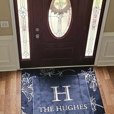Family Name Entry Rug Personalized Entryway Rug Entrance Rug for Inside ...