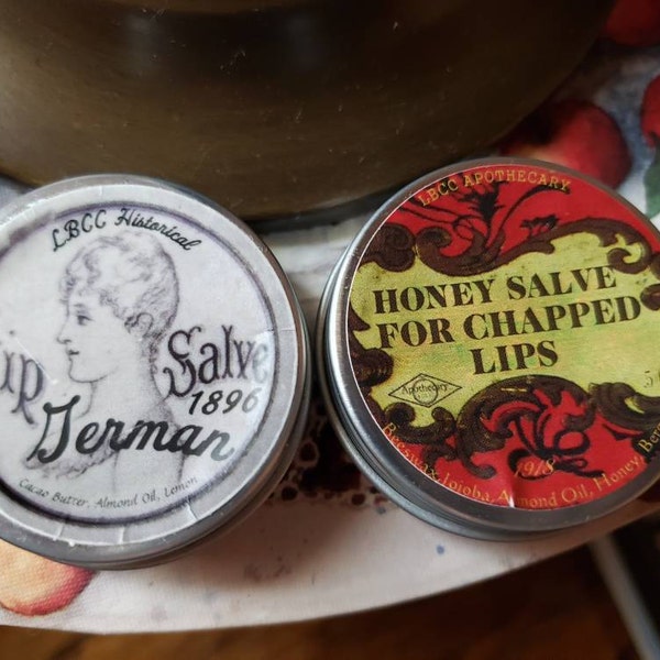 Lemon Lip Balm, 1896 German Lip Salve, Victorian Salve, Historical Lip ...