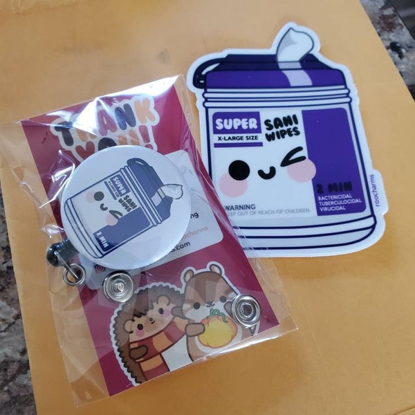 Nurse Sticker Purple Sani Wipe, Nurses Week Gift, Nursing Student, CNA ...