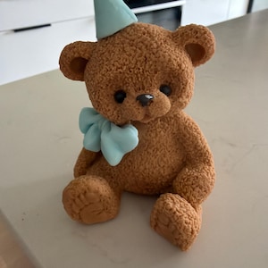 Fondant Teddy Bear Cake Topper - Etsy