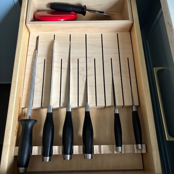 Custom Knife Organizer for Knives Knife Block Knife Storage for Chefs ...