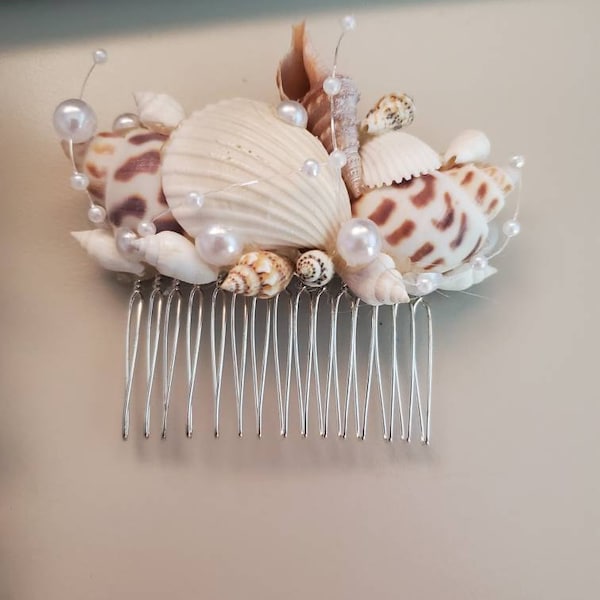 Shell Hair Clip and Comp Set(10 Pieces), Shell Hair Clip, Mermaid Hair ...