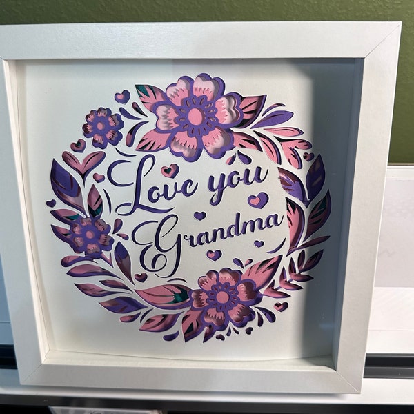 Mother’s Day Shadow Box Svg, Mom Shadow Box Svg, Mum Svg , Nanny Svg ...