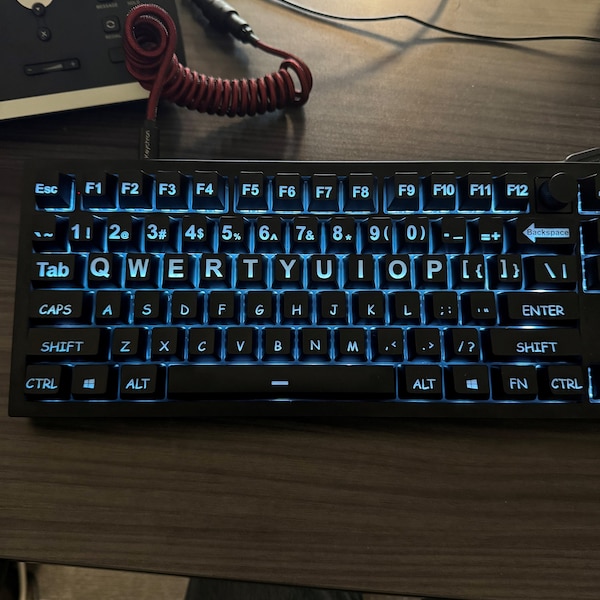 Large Print Backlit Keycap Set: Mechanical Keyboard - Etsy
