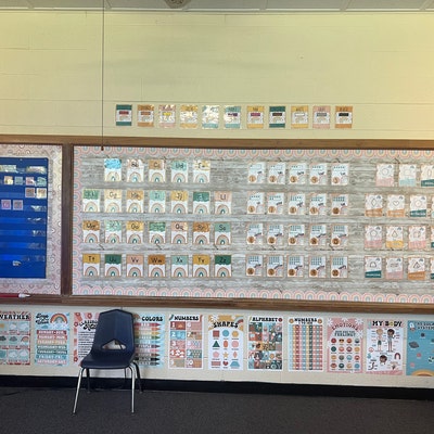 Woodland Visual Classroom Schedule editable - Etsy