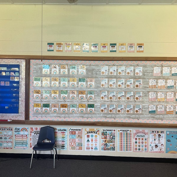 Modern Boho Rainbow Complete Classroom Collection - Etsy