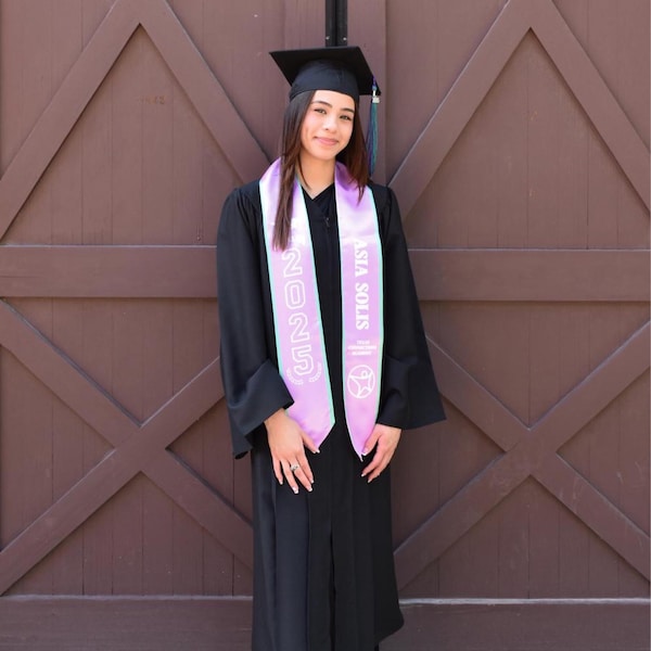 Personalized College Graduation Stole, Custom Grad Sash to Celebrate ...