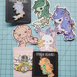 Cute Mythical Cryptid Creature Kirin Qilin Hard Enamel Pin | Etsy