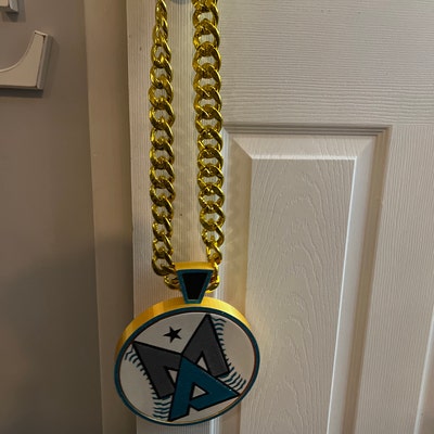 Custom Swag Spinner Chain Logo Miami Cuban Link Swag Bling Turnover ...