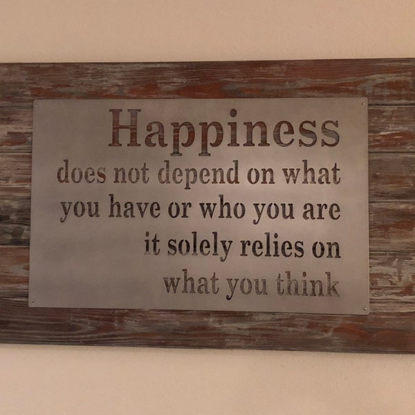 Custom Quote Metal Sign, Inspirational Personalized Sign, Steel Wall ...