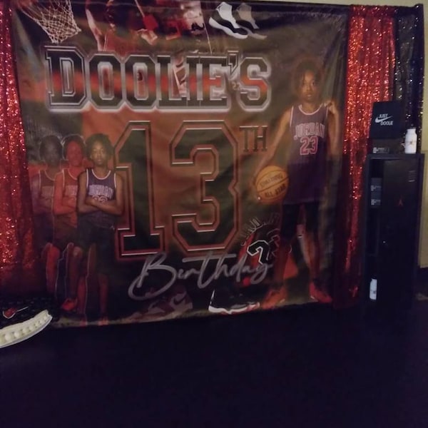 Pink SNEAKER PARTY BACKDROP, Sneaker Ball Backdrop, Sweet Sixteen ...