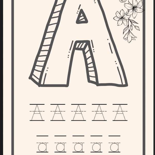 27 Printable Alphabet Coloring Pages, Instant Download, A-Z Coloring ...