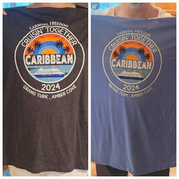 Custom Caribbean Cruise Shirt, Caribbean Cruise Tshirt, Front Back ...