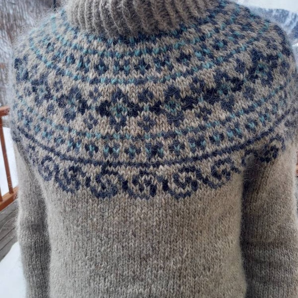 Norwegian Sweater Knitting Pattern: Steinkriger Seamless Design (PDF ...