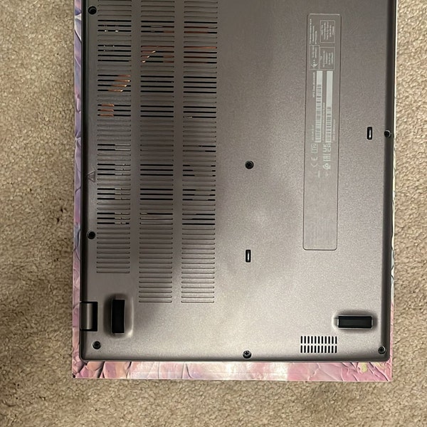 Pastel Beige White Abstract Skin Laptop Vinyl Dell HP Stream Lenovo ...