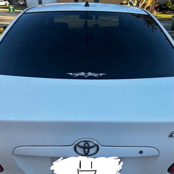 Bumper Sticker / Car Tramp Stamp / Y2K / Heart / Wings / Gothic / Vinyl ...