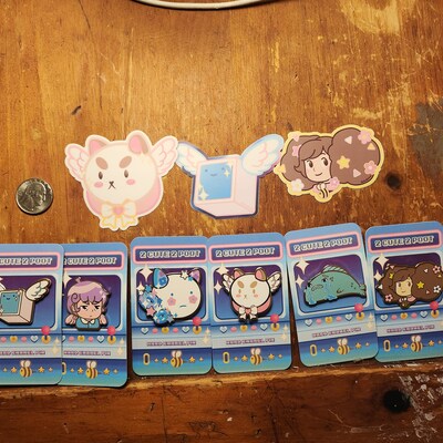 Cute Bee Puppycat Tempbot Vinyl Sticker Set Kawaii Cartoon - Etsy Canada
