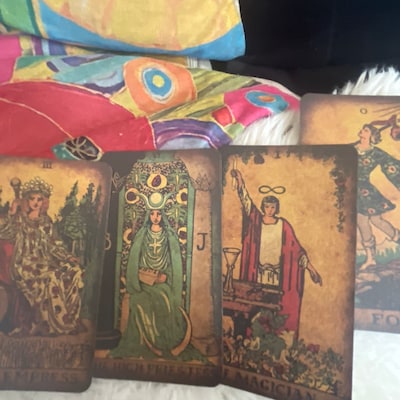 SAME DAY SHIPPING Tarot Card Deck Vintage Tarot Reading Deck for ...