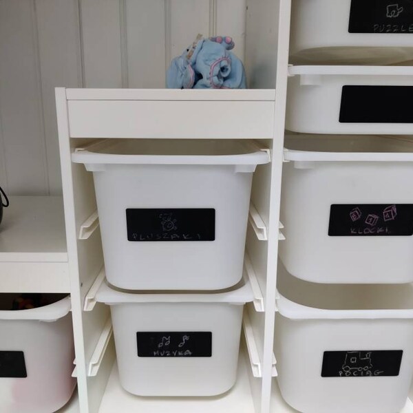 Chalkboard Stickers for Ikea Trofast, Trofast Blackboard Labels, Ikea ...