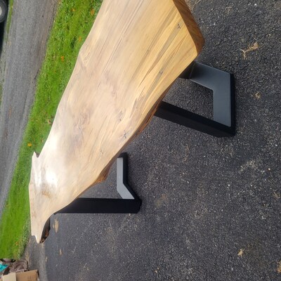 H 16 Inch Cress Bench Legs, Black Powder Coated, 1 Pair, SS400 - Etsy