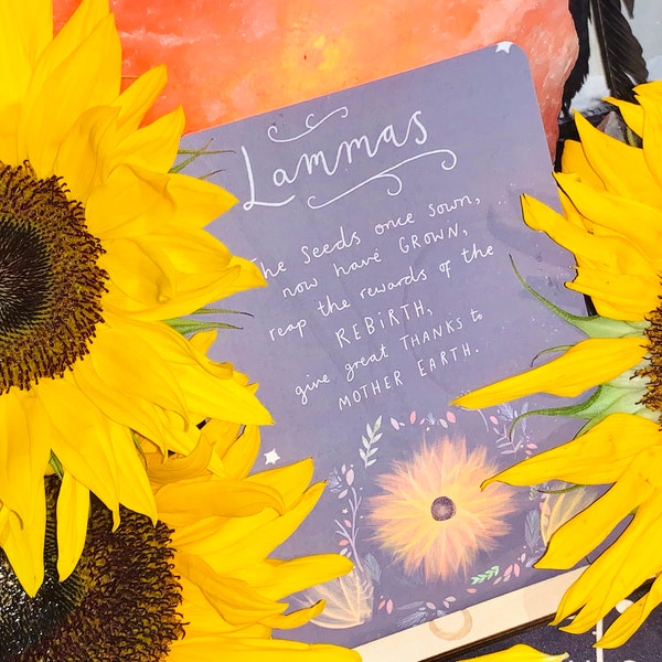 Lammas/lughnasadh Blessings Art Print Altar Card - Etsy