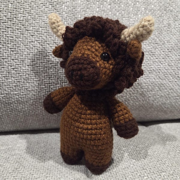 Baldwin the Bison- Crochet PDF Pattern- Crochet Buffalo- Crochet Cow ...