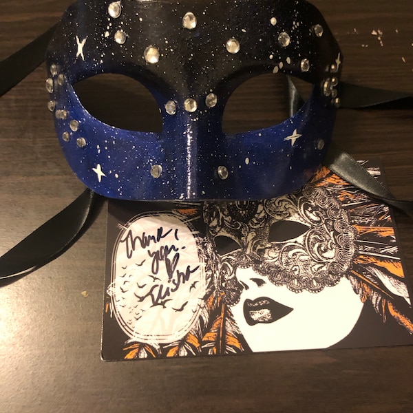 Grimoire Mask, Handmade Bird Shaped Paper Mache Mask in Silve and Black ...