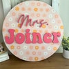 Teacher Name Sign Teacher Appreciation Gift Round Teacher - Etsy