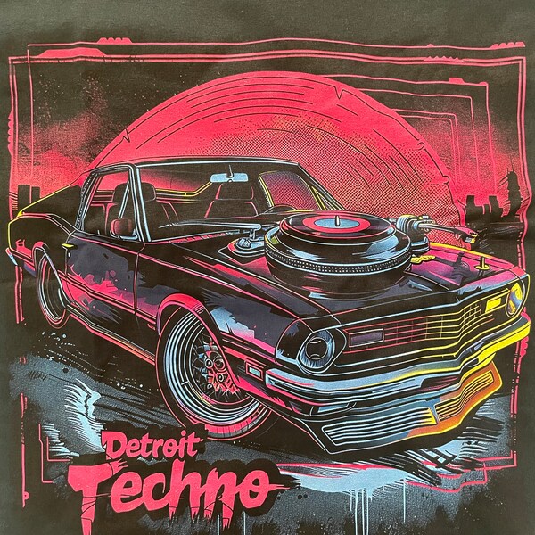 DETROIT TECHNO T-shirt, Electronic Music, Festival, Robot, Android ...