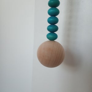 Wooden Rainbow Bead Light Pull - Etsy UK