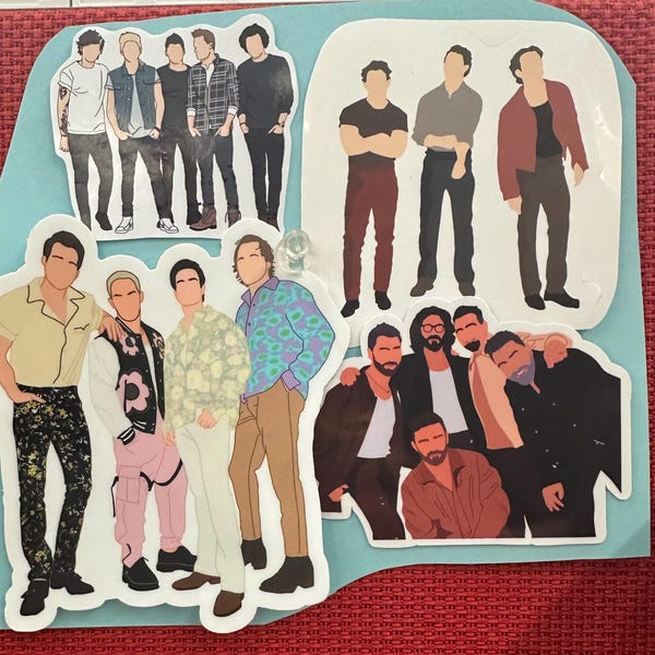 NSYNC Fan Art Sticker, 90s Boyband Fan Art Sticker, JC Chasez, Lance ...