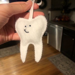 Tooth Shaped Pillow With Personalized Pocket Tooth Fairy - Etsy