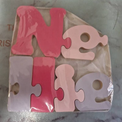 Name Jigsaw Personalised Childrens Puzzle Wooden Handmade Boys and ...