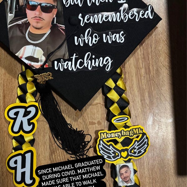 Printable Grad Cap Topper, DIY Graduation Cap Topper, Wanted to Give Up ...