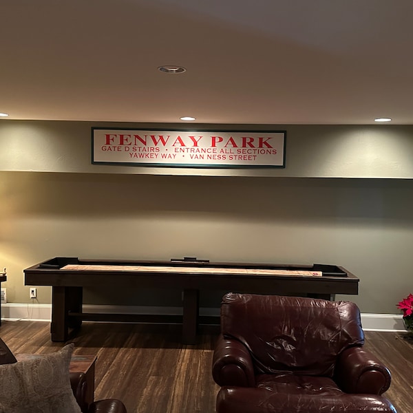 Fenway Park Street Sign, Fenway Park Gate D Sign, Fenway Park Wood Sign ...