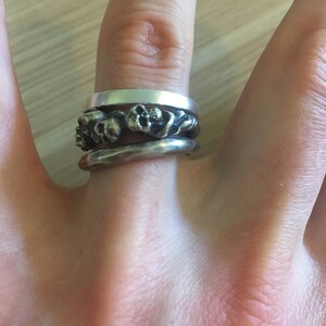 Dingy Tibia Ring Diablo Openings Ring Human Bone Sterling - Etsy