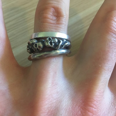 Dingy Tibia Ring Diablo Openings Ring Human Bone Sterling - Etsy