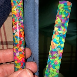 Hyperglow Rainbow Skurfetti Glow in the Dark Rods Skur - Etsy